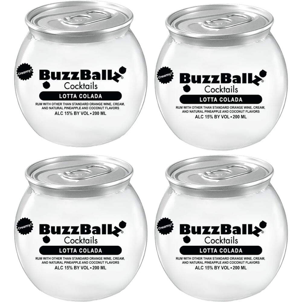 Buy Buzzballz Lotta Colada Pre-Mixed Cocktails 4-Pack® Online | Ready ...