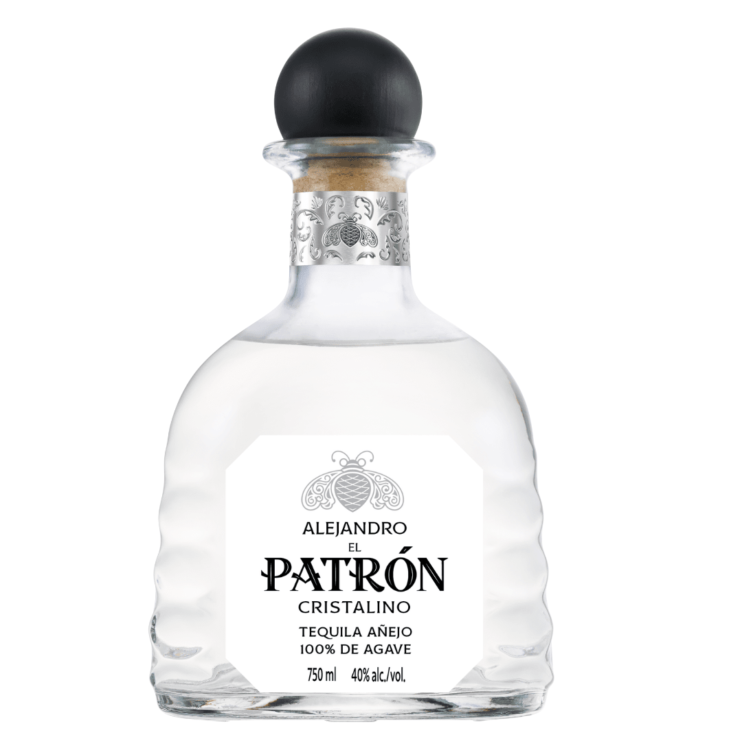 Buy Patron Cristalino Anejo Personalized Label® Online | Tequila Delivered